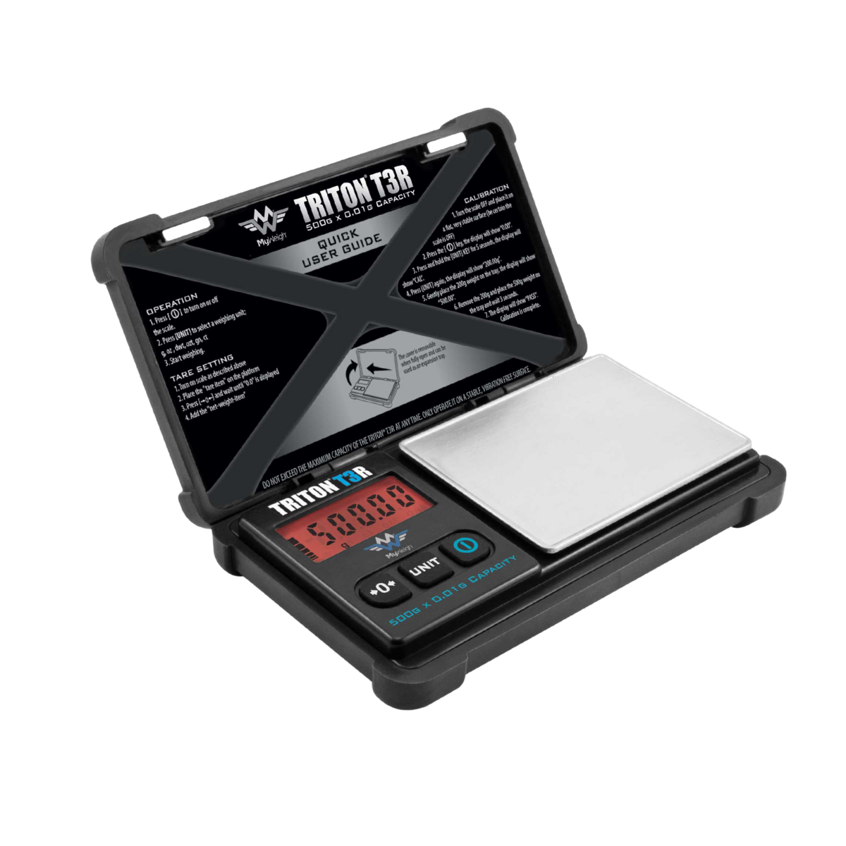 Triton Rechargeable Digital Scale – Precision 500g x 0.01g – The Green Box